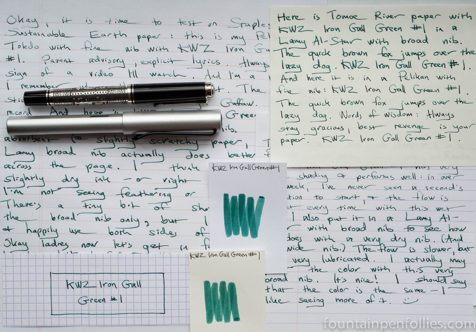 Ink Review: KWZ Iron Gall Green #1 – Page 2 – Fountain Pen Follies