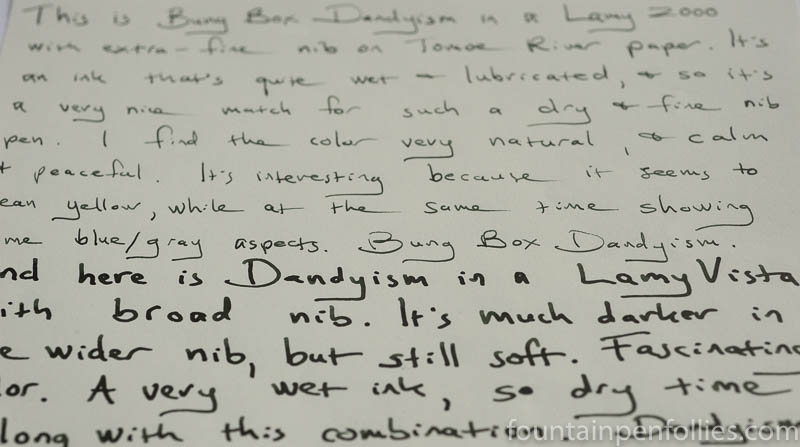 Ink Review: Bung Box Dandyism – Page 2 – Fountain Pen Follies