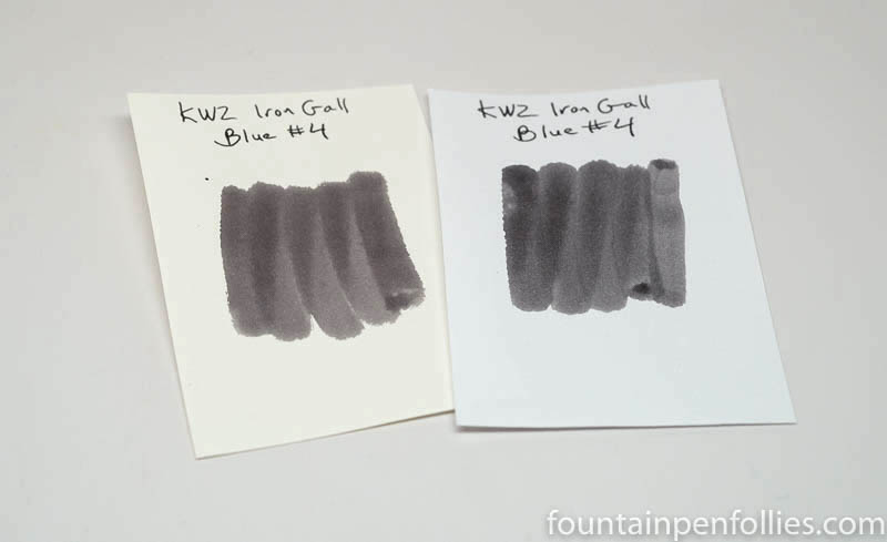 One Minute Ink Review: KWZ Iron Gall Blue #4 – Fountain Pen Follies