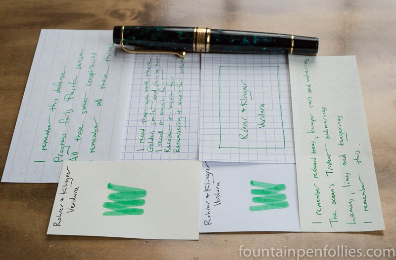 Ink Dips: Rohrer & Klingner Verdura – Fountain Pen Follies