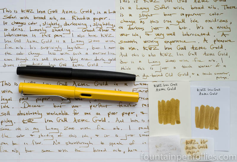 Ink Review: KWZ Iron Gall Aztec Gold – Page 2 – Fountain Pen Follies